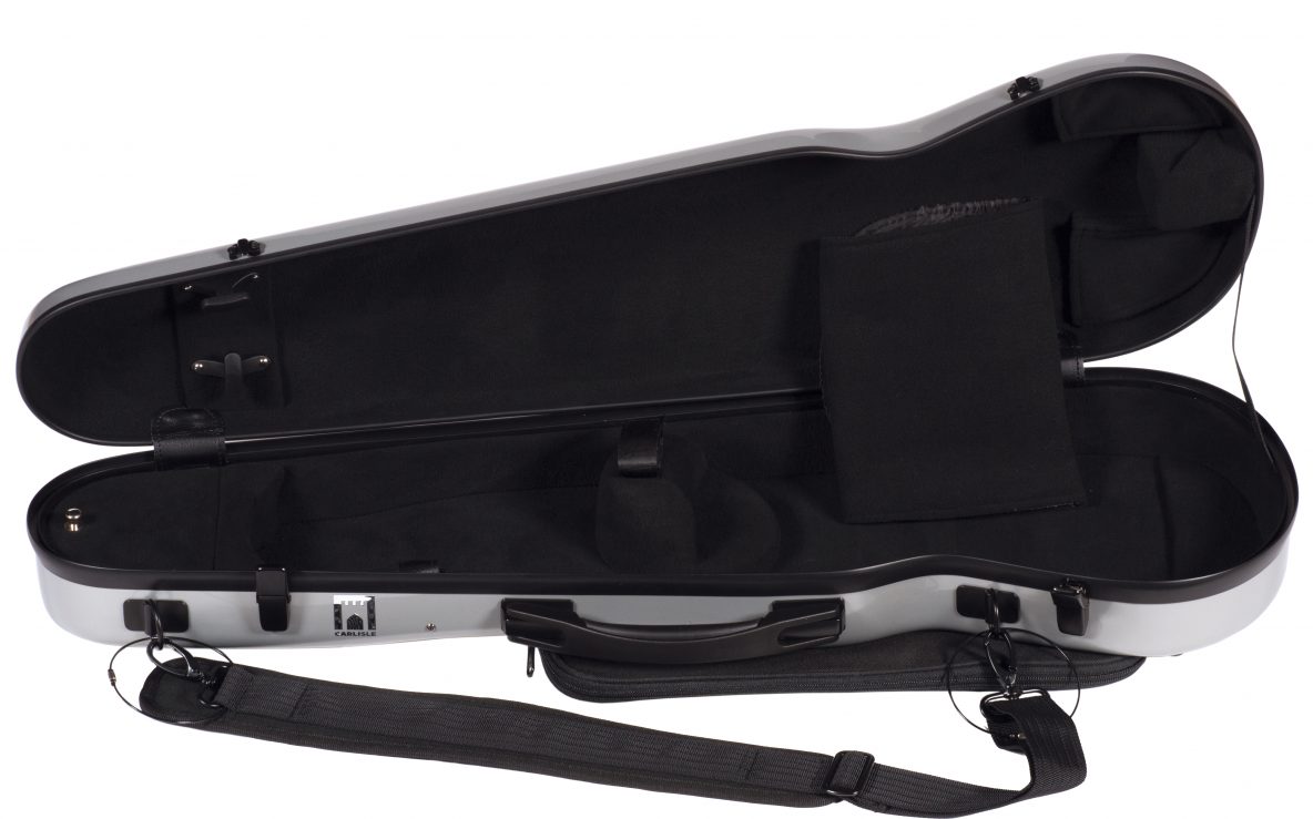Carlisle Prestige Shaped Carbon Fiber Violin Case – Pewter | J.R. Judd ...