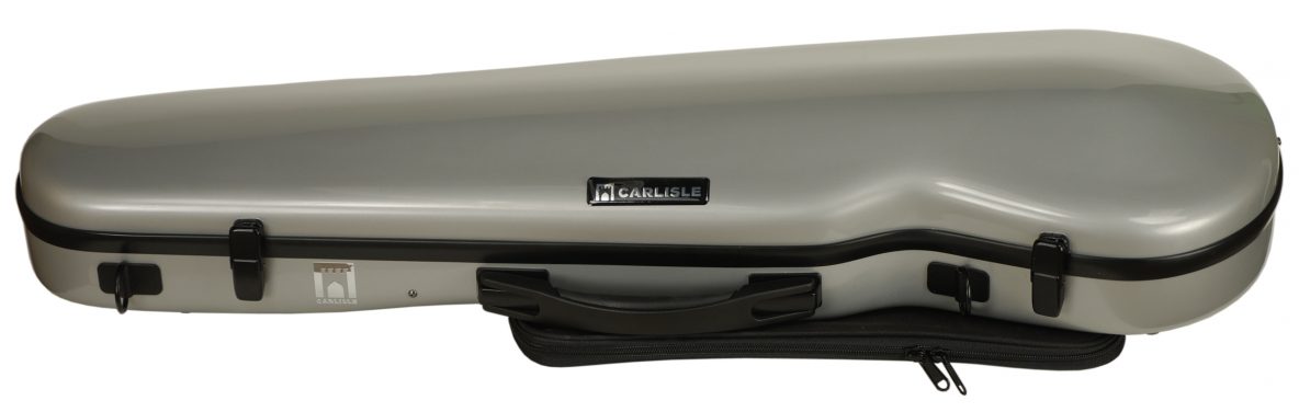 Carlisle Prestige Shaped Carbon Fiber Violin Case – Pewter | J.R. Judd ...