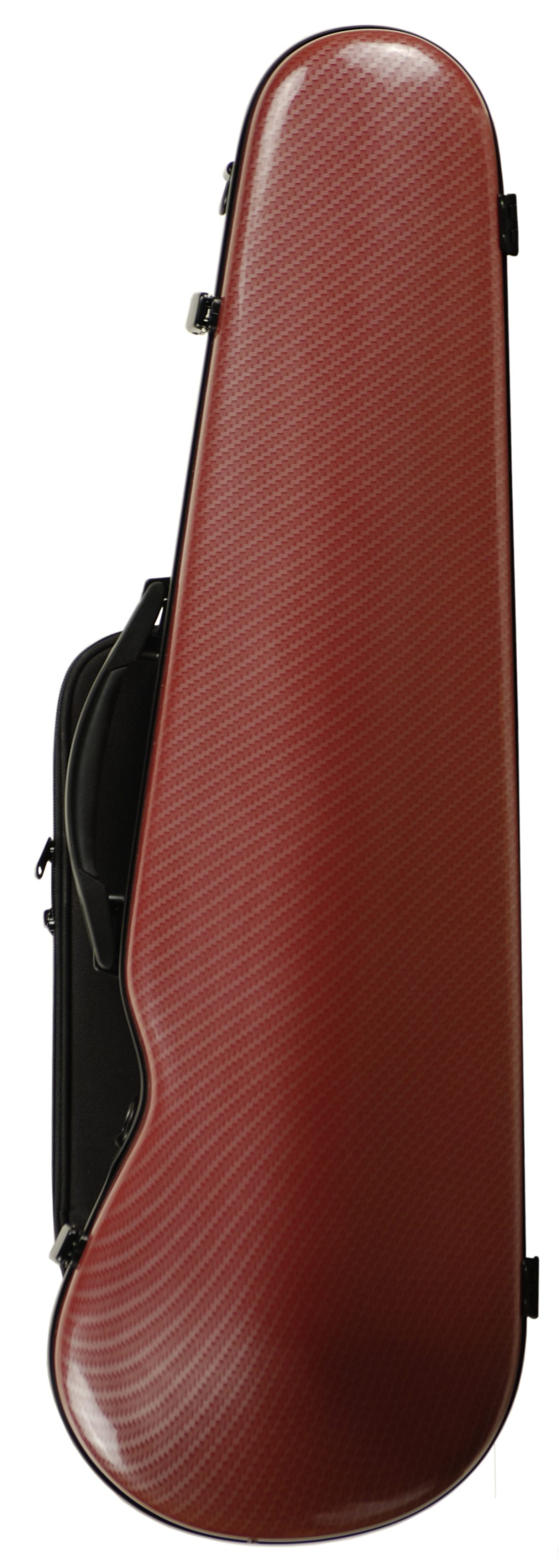 Carlisle Prestige Shaped Carbon Fiber Violin Case – Red Carbon ...