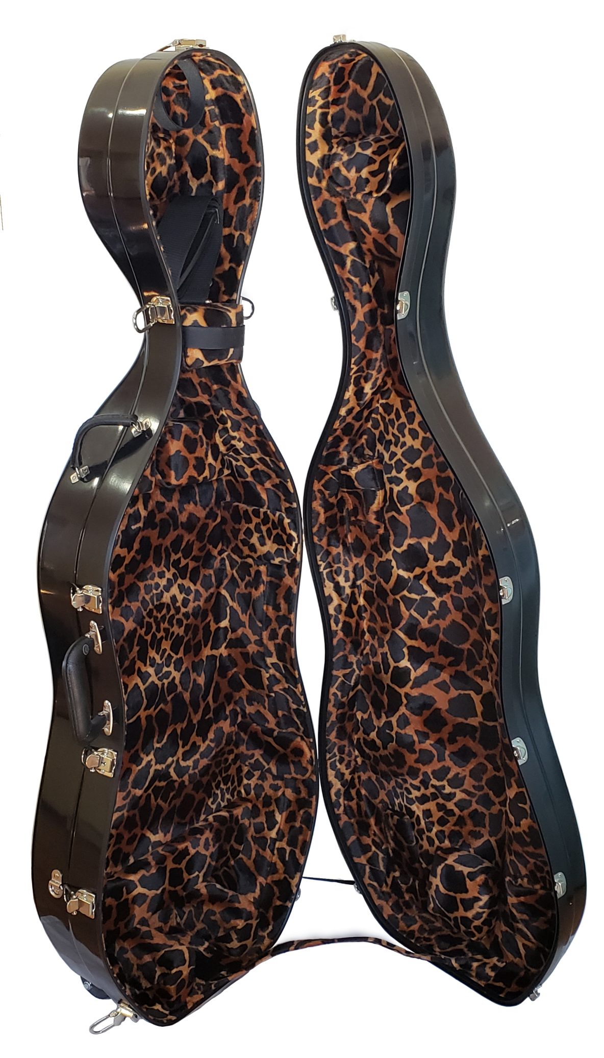 Bobelock Leopard Print Cello Case Interior | J.R. Judd Violins